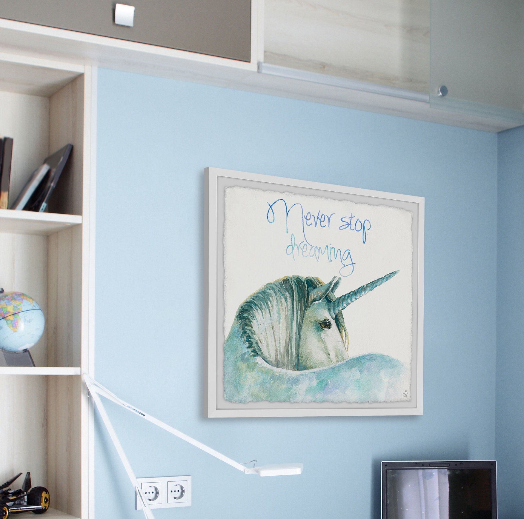 Isabelle & Max™ Livinia 'Unicorn Dreams II' Framed Print | Wayfair