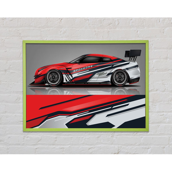 Brayden Studio Aubreelynn Super Car Racer - Single Picture Frame Art ...