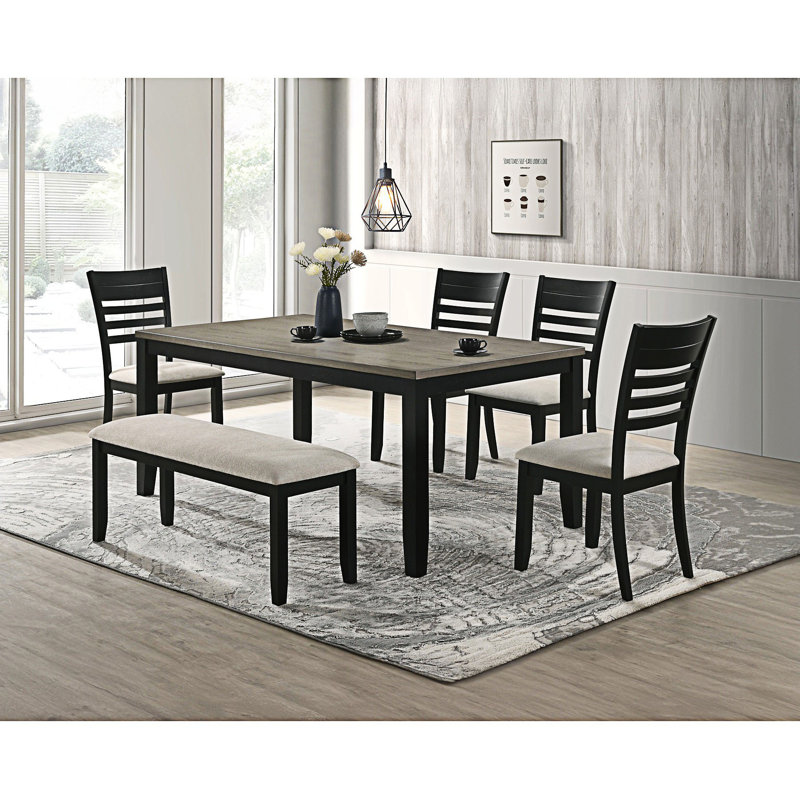 Lark Manor™ Contemporary Two-Tone Dining Table | Wayfair