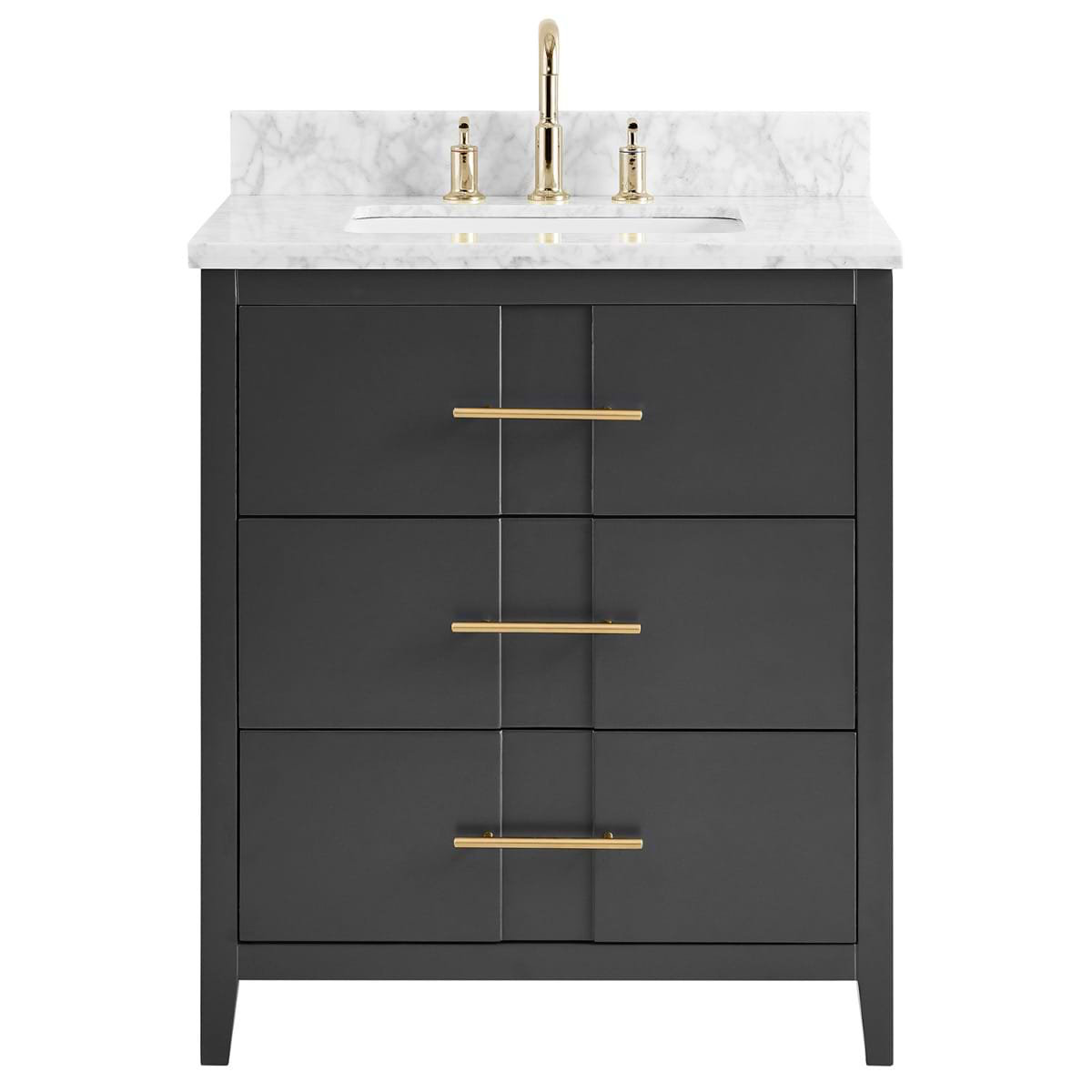 TileBar Iconic 30" Freestanding Standard Single Bathroom Vanity with ...
