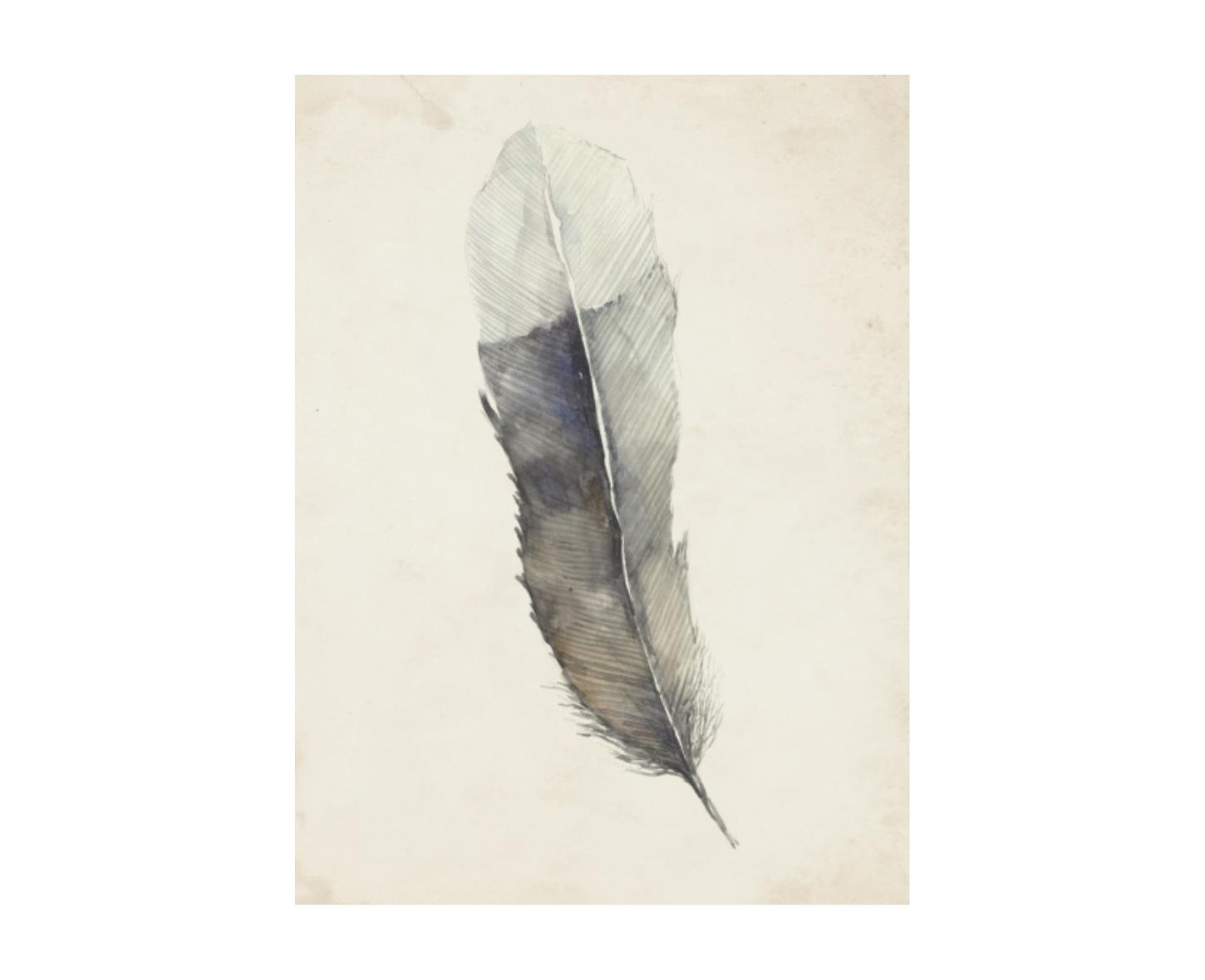 Chelsea Art Studio Charcoal Feathers II by Beverly Fuller - Painting ...