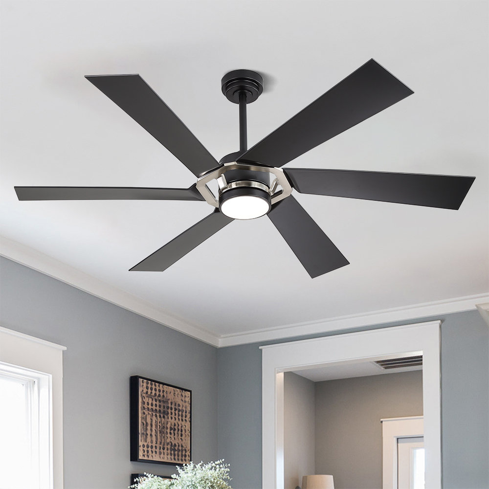 Wade Logan® Lucienne 60'' Smart Indoor Ceiling Fan with LED Lights ...