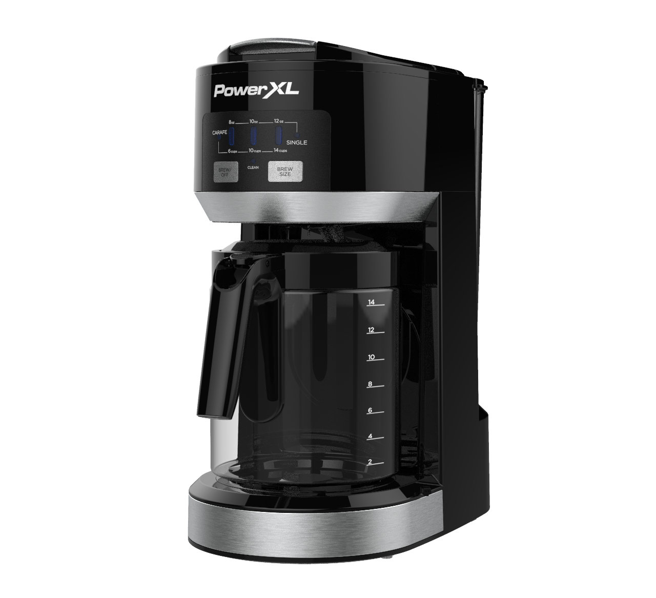 BLACK+DECKER Dual Brew 14-Cup Carafe Single Serve Coffee Maker, Auto ...