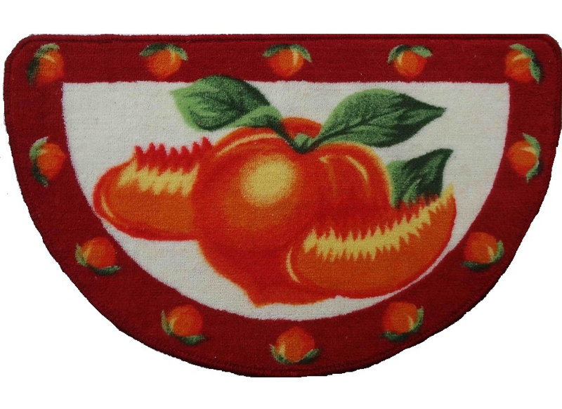 August Grove® Darshna Half Moon Fruit Kitchen Mat | Wayfair