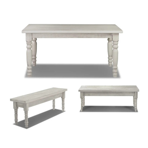Dining Table with Bench Kitchen & Dining Room Sets You'll Love | Wayfair