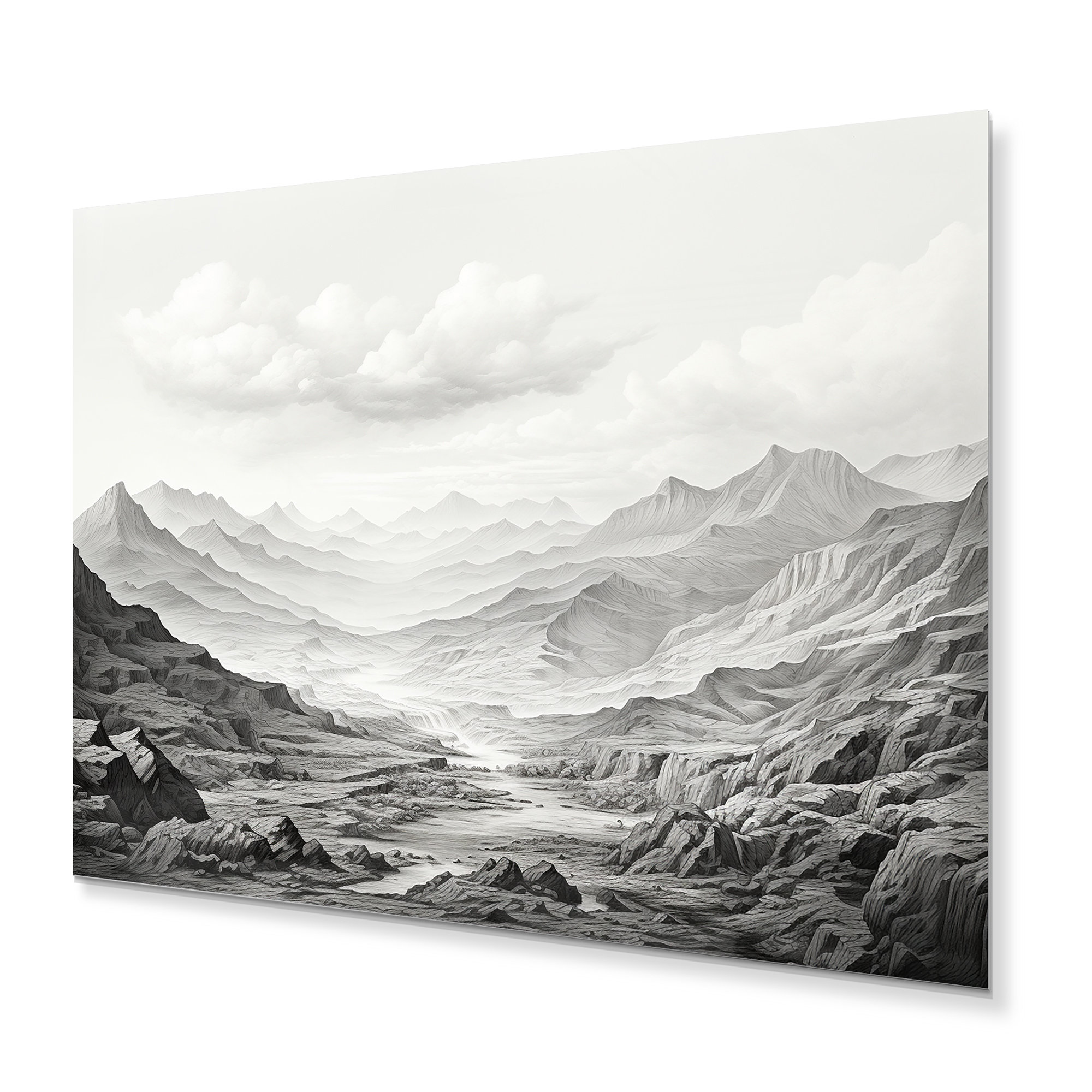 Union Rustic Canyon Minimalism Landscape - Landscapes Metal Wall Decor ...