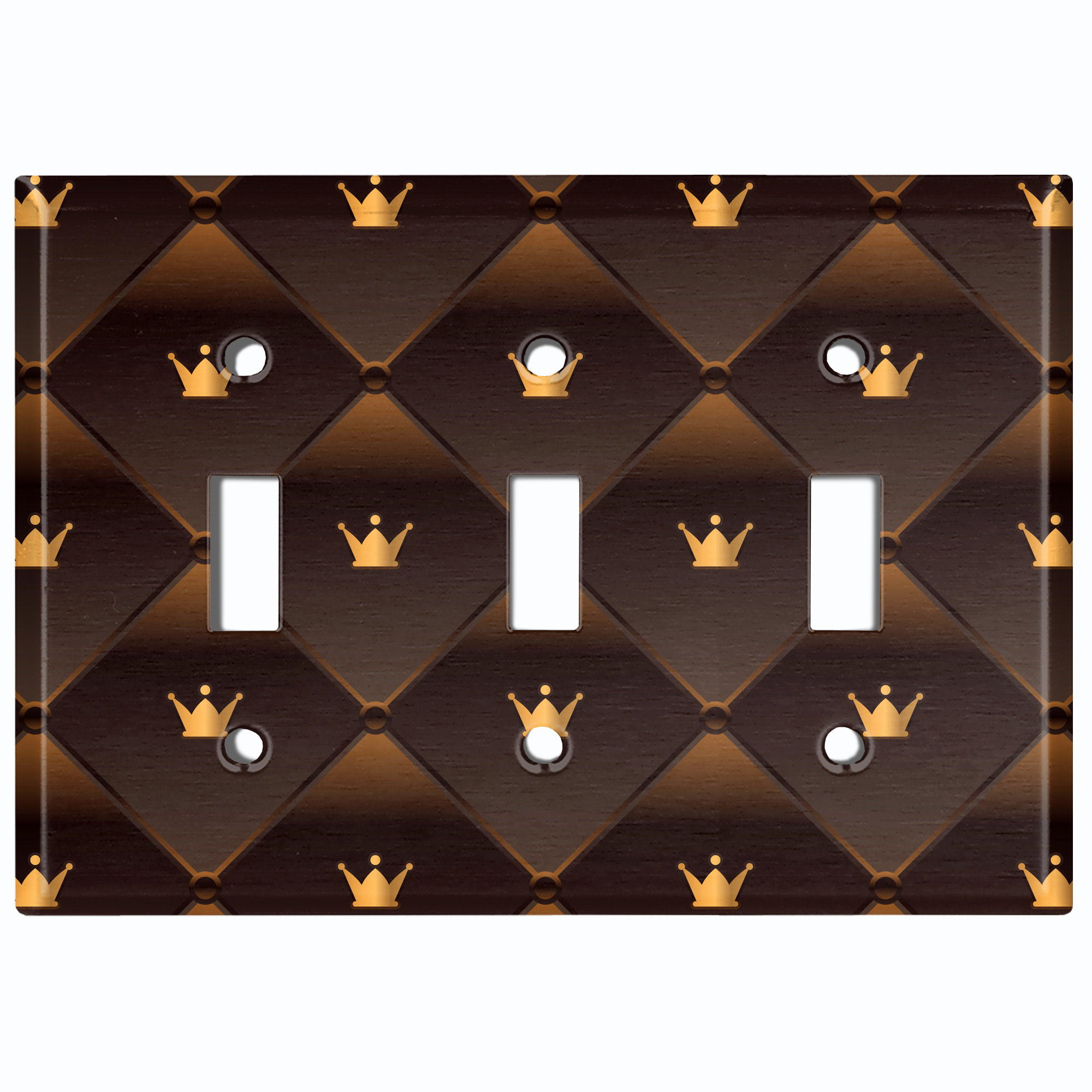 WorldAcc 3-Gang Toggle Light Switch Wall Plate | Wayfair