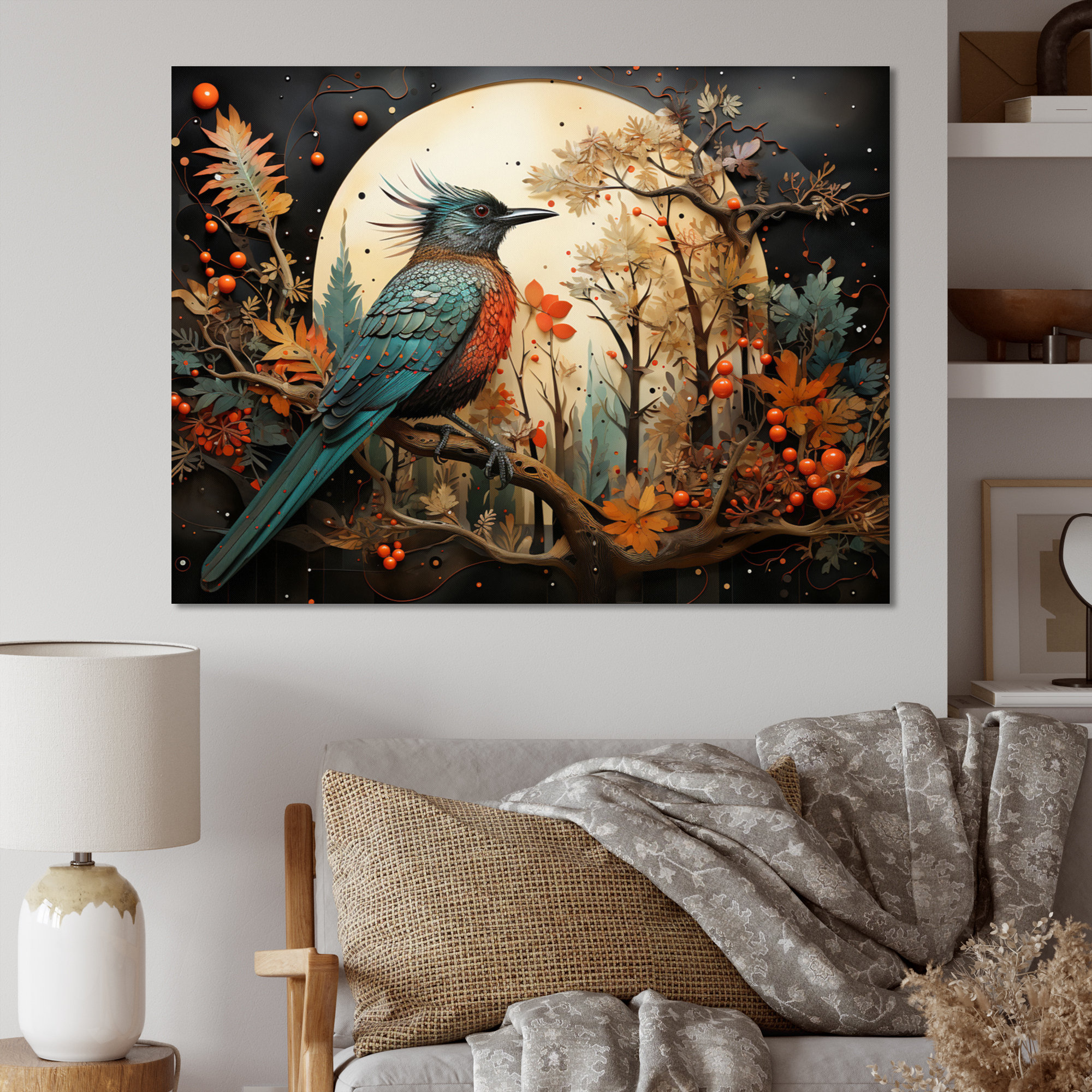 Red Barrel Studio® Orange Teal Native American Essence III - Print ...