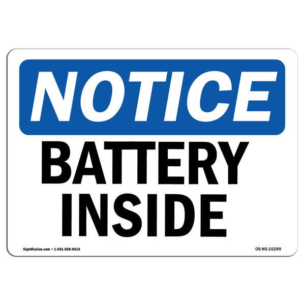 SignMission Battery inside Sign | Wayfair