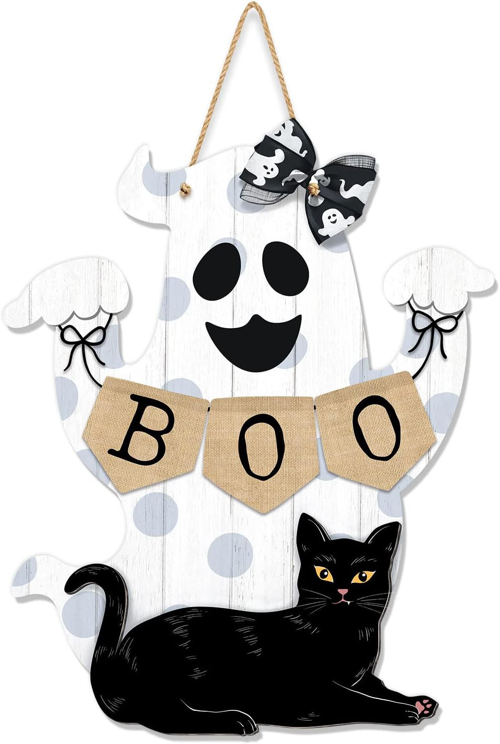 Ophelia & Co. Halloween BOO Decorations Ghost Hanging Sign Front Door ...