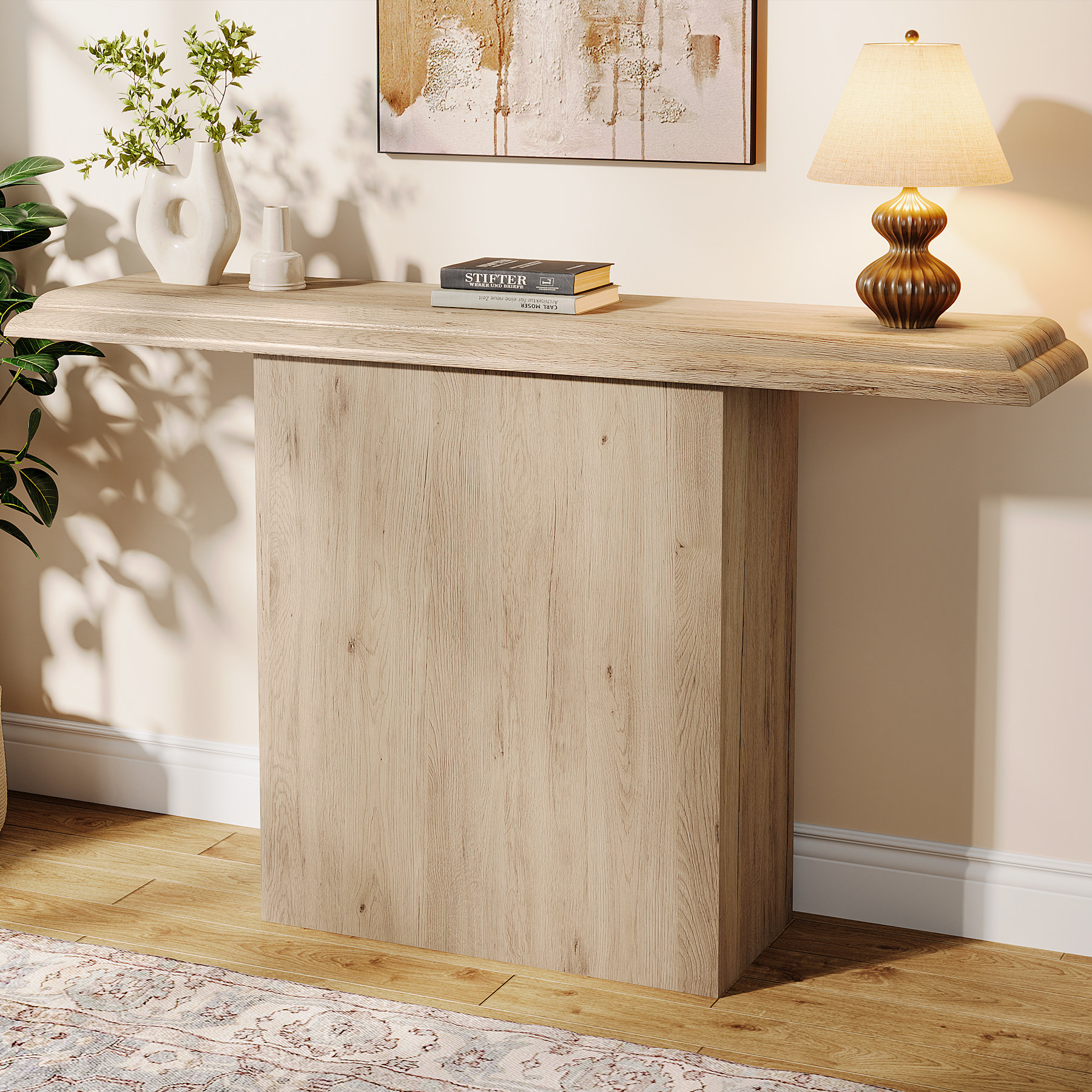 Millwood Pines Simple Rectangular Console Table & Reviews | Wayfair
