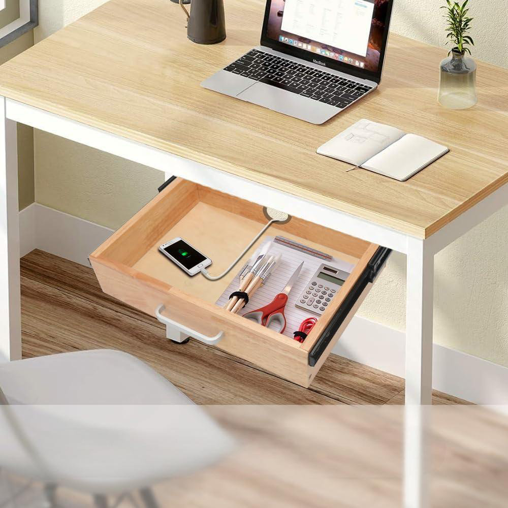 Ebern Designs Upgrade Wood Under Desk Mounted Sliding Pull-Out Drawer ...