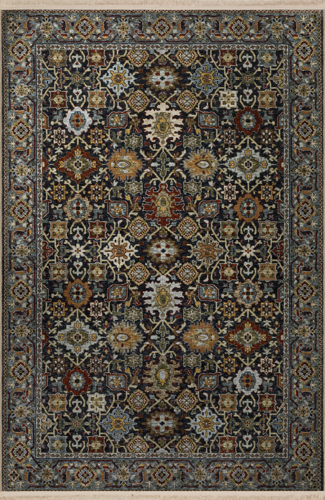 Bloomsbury Market Dark-Toned Multi-Colored Traditional Motif Ethnic ...