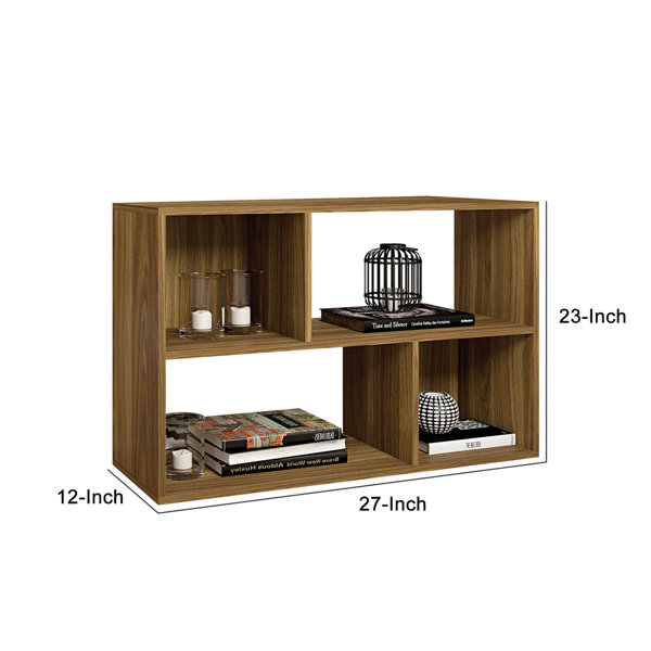 Loon Peak® Axon 11.8'' H x 26.6'' W Floating Bookcase | Wayfair