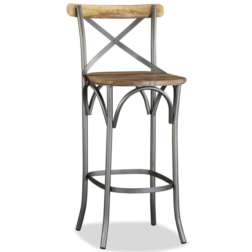 Williston Forge Solid Mango Wood Bar Stools - Modern Counter Seating ...