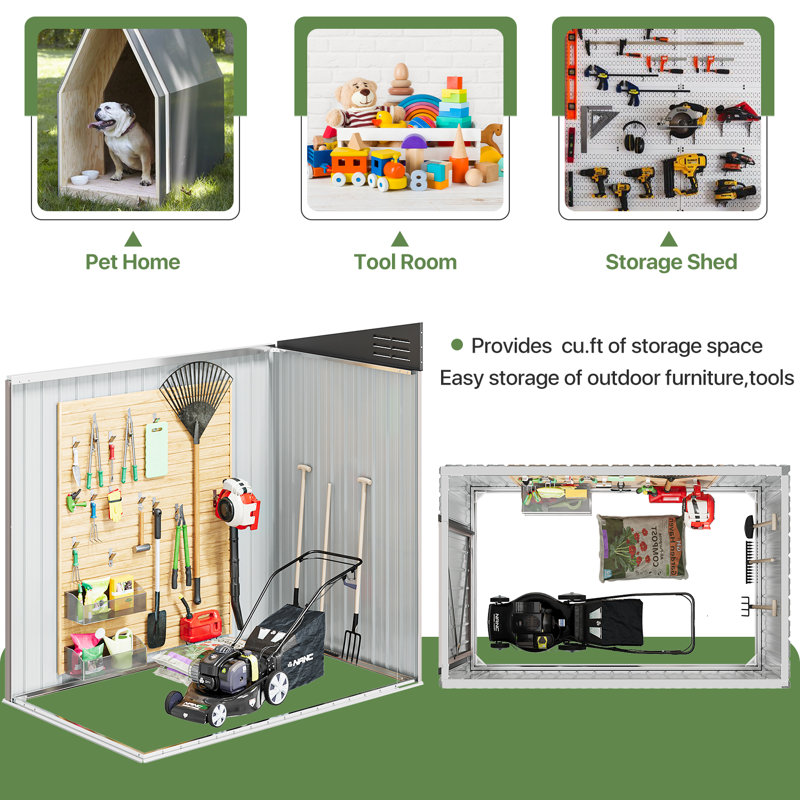 JolyDale 6' X 4' Lean To Storage Shed & Reviews - Wayfair Canada