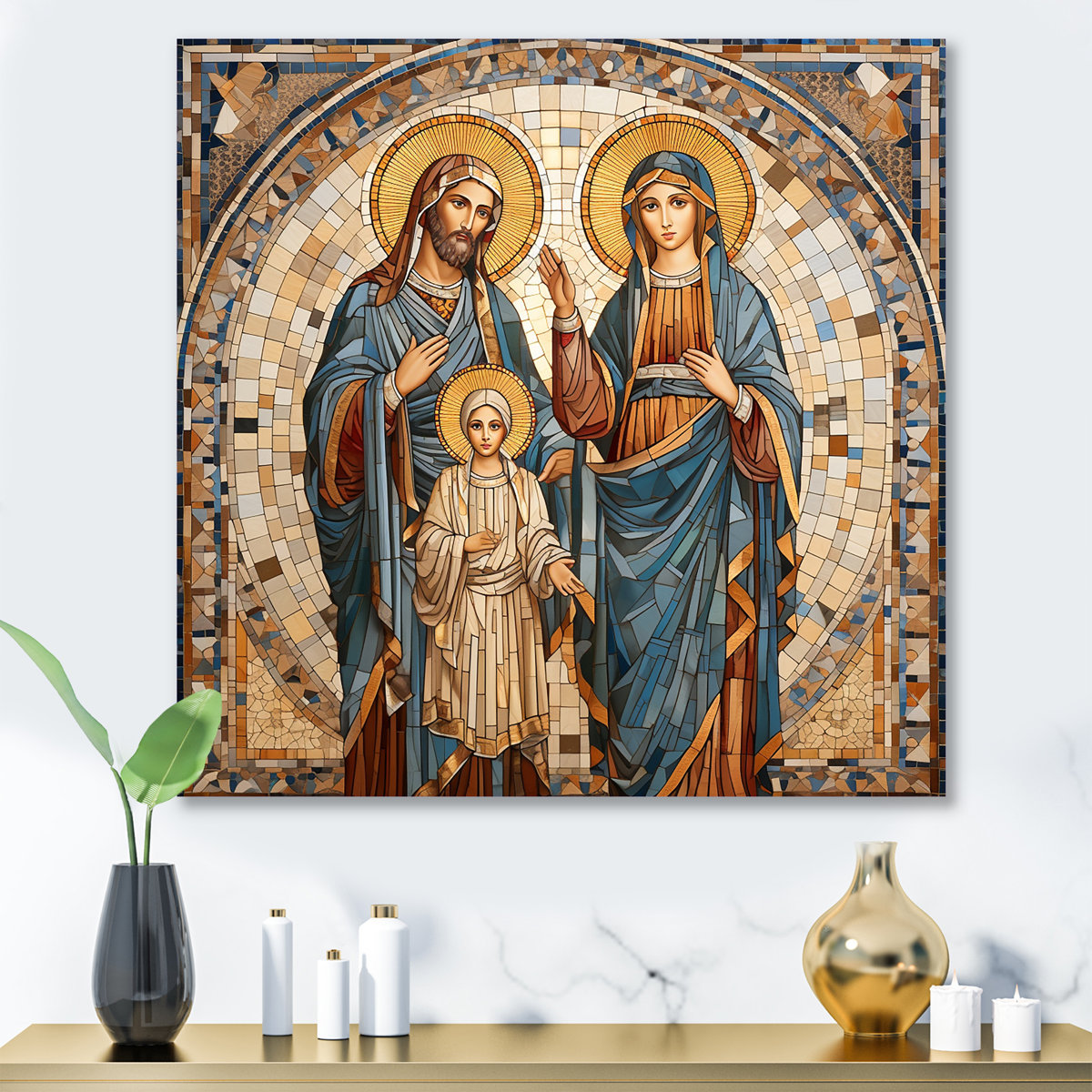 Ivy Bronx Iconic Depiction Of Jesus And The Holy Family I ...