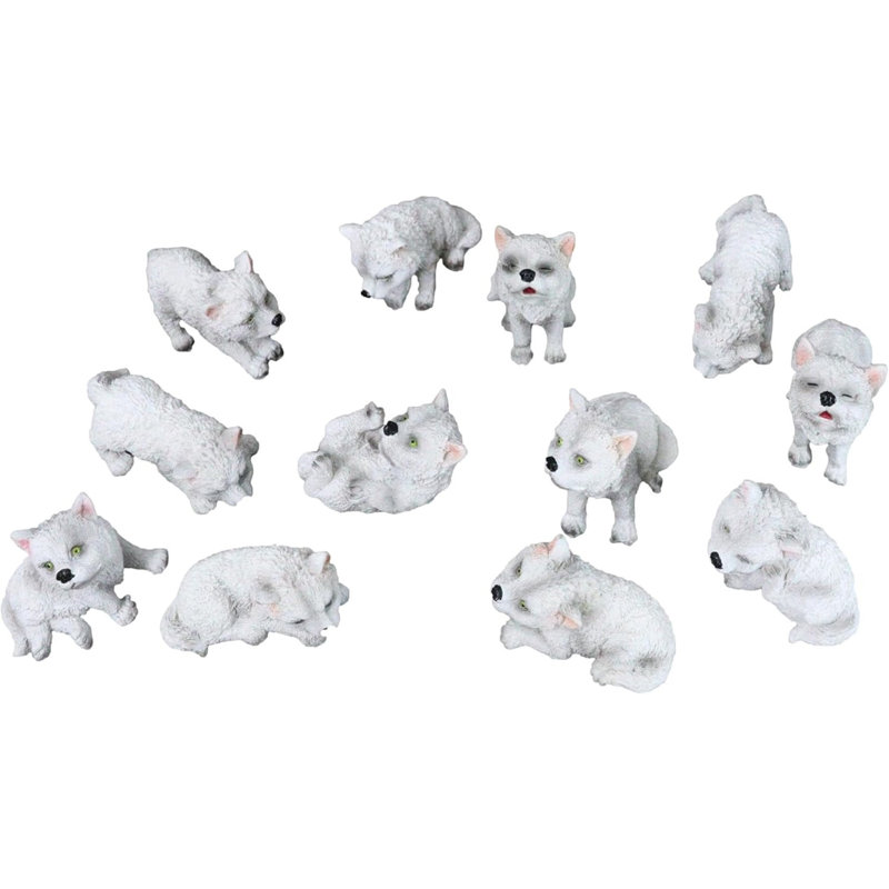 Red Barrel Studio® Alpha Wolf Figurine Timber Wolf On The Prowl ...