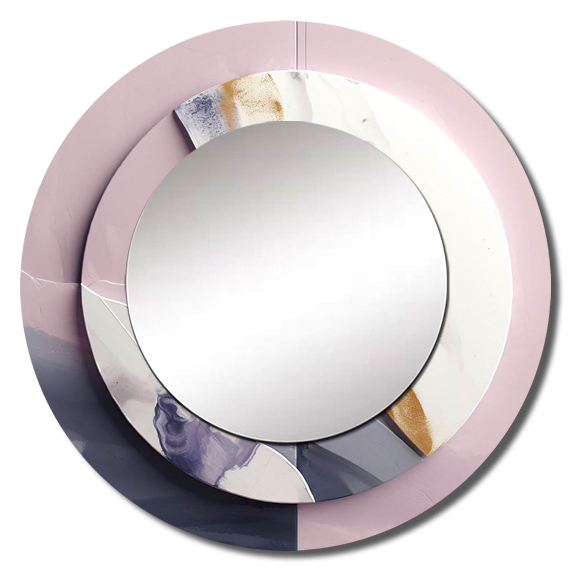 East Urban Home Raena Pink And White Marble Medley II - Marble ...