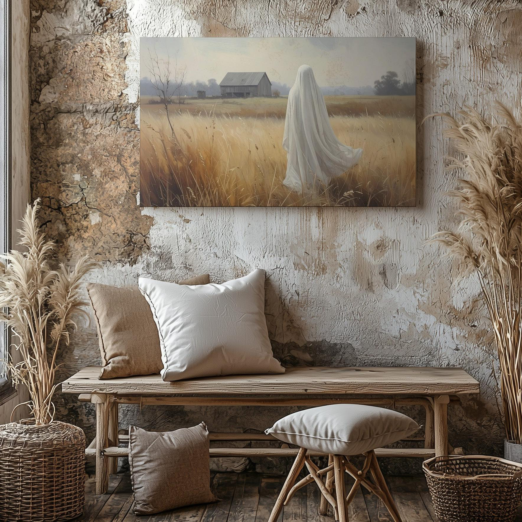 The Holiday Aisle® Ghost In The Wheat Field Serene Spirit Facing ...