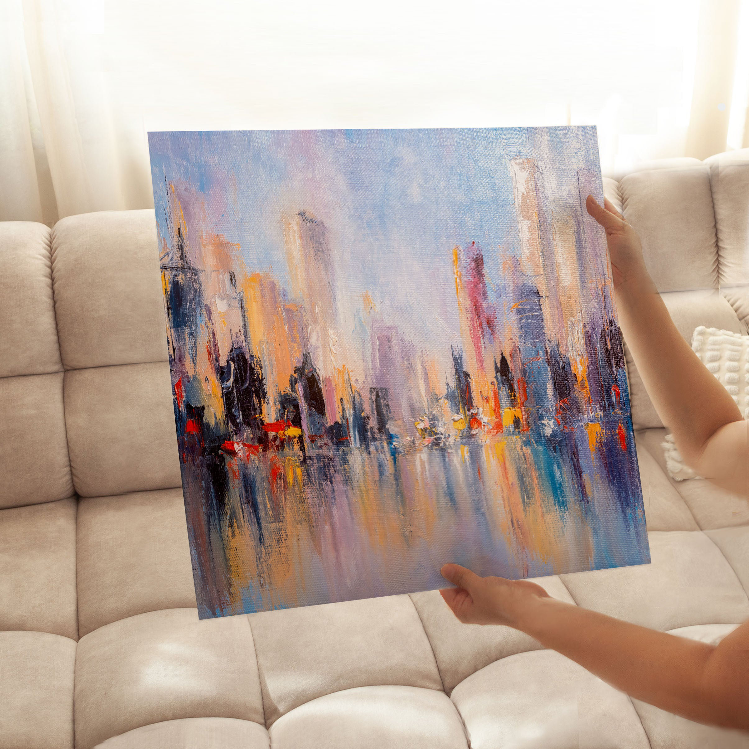 Ebern Designs Cities and Cityscapes Abstract Cityscape Transitional ...