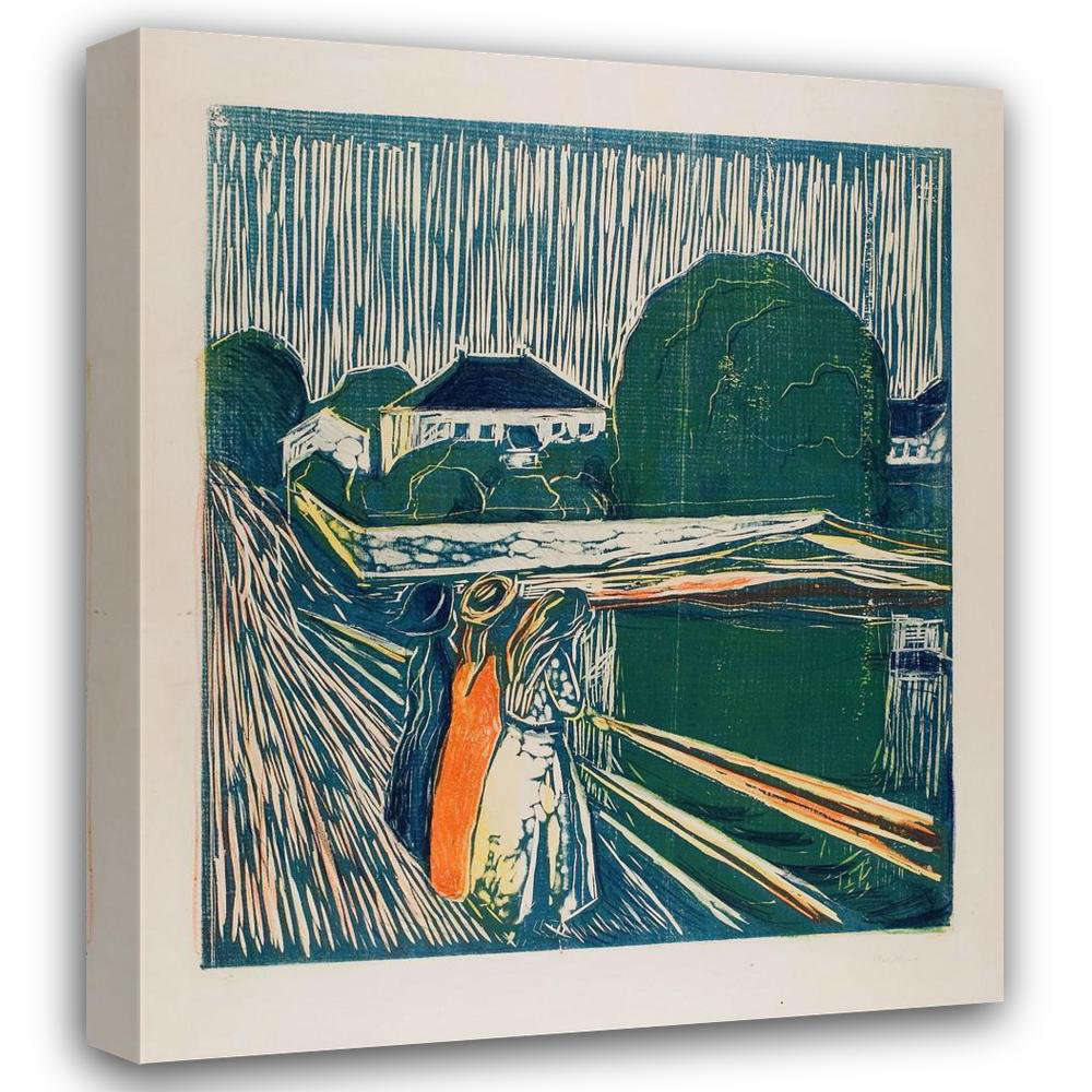 Astoria Grand "The Girls on the Bridge" by Edvard Munch - Gallery Wrap ...
