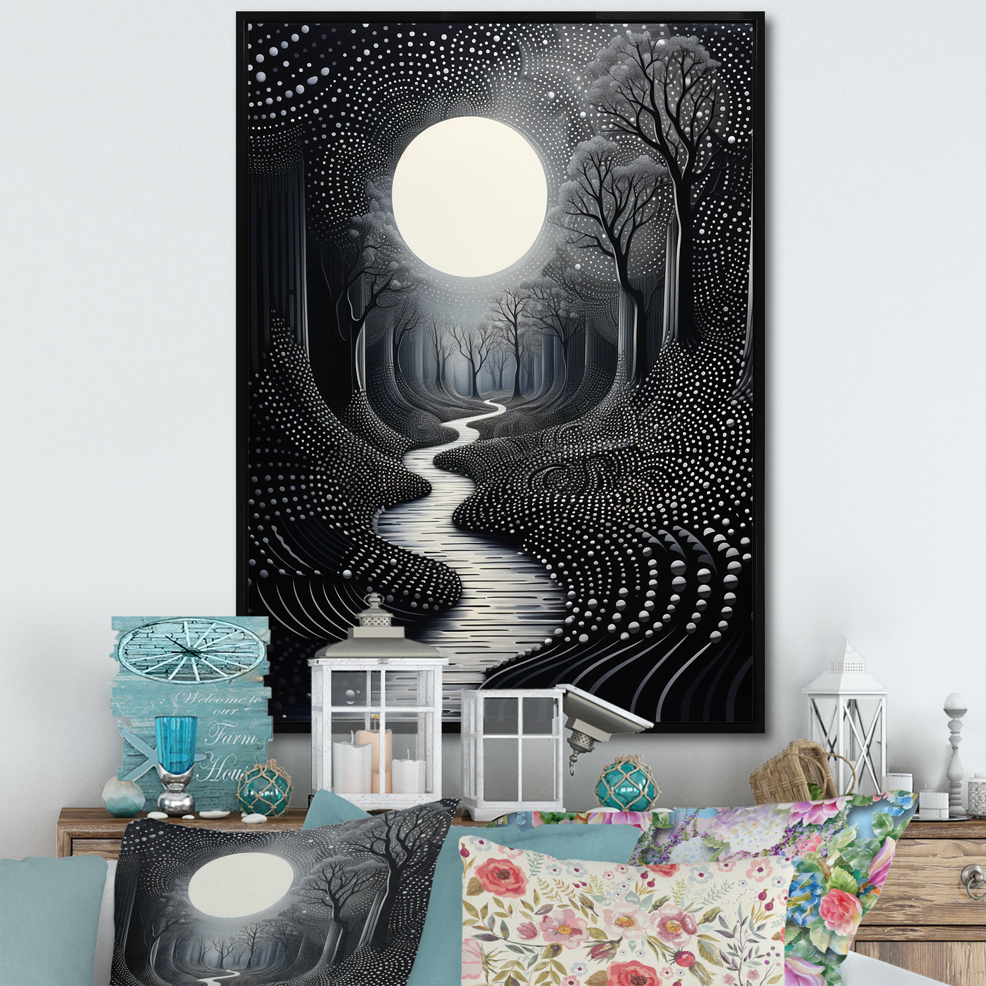 Millwood Pines Meandering Pointilism River In Fog - Landscape & Nature ...