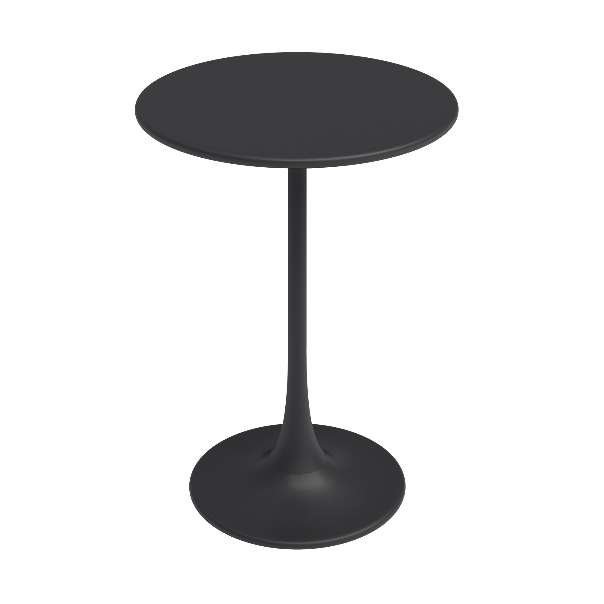 George Oliver Kurv Counter Height 24" Bistro Dining Steel Table with ...