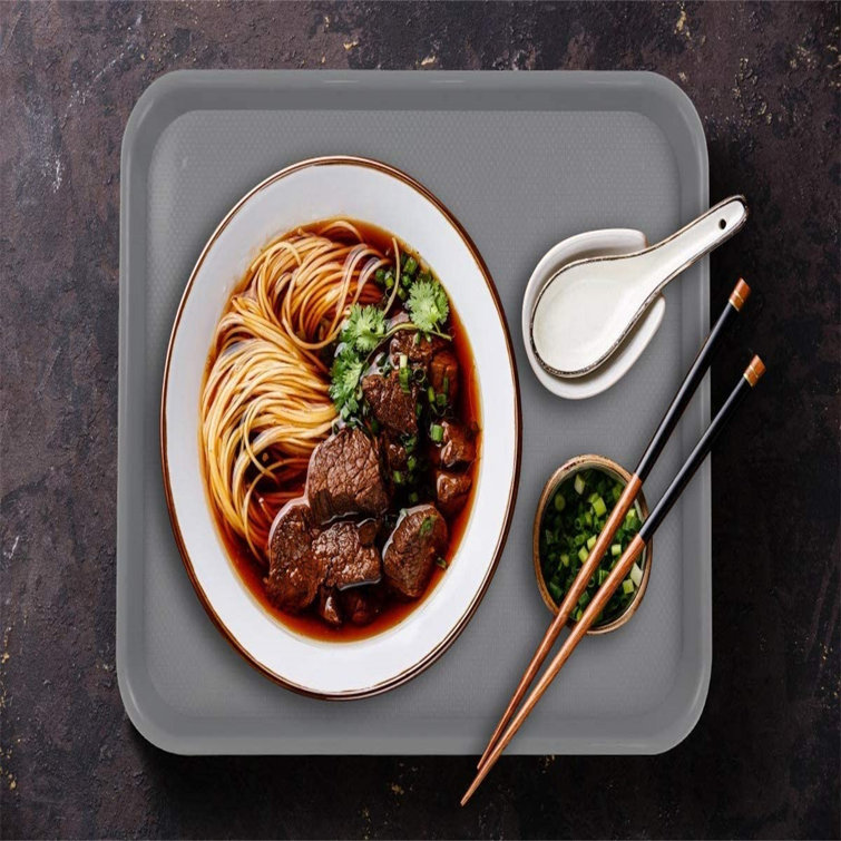 Latitude Run® 6-Pack Rectangular Plastic Serving Trays, Fast Food ...