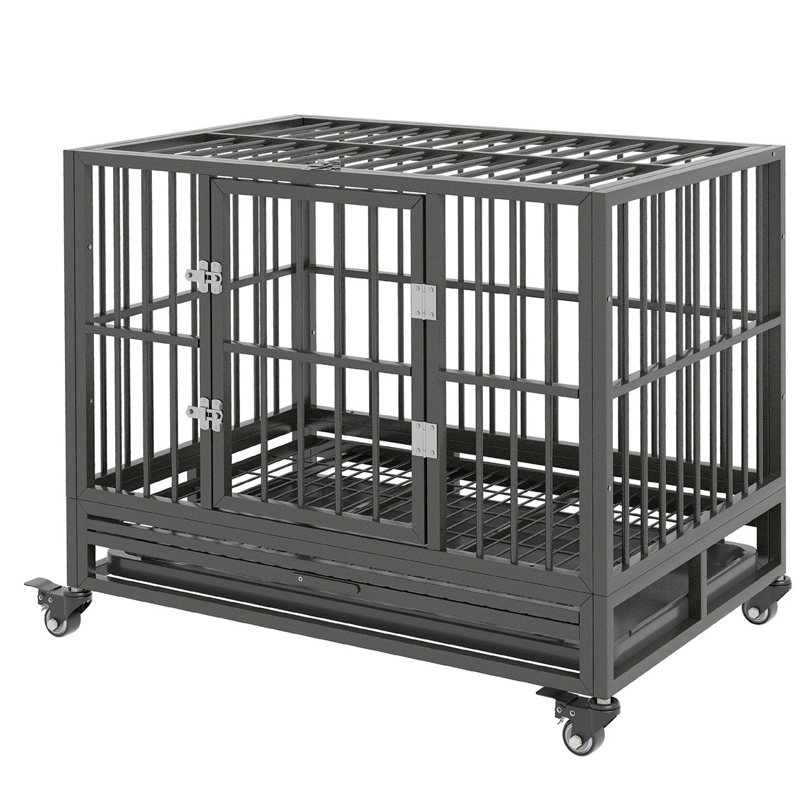 Archie & Oscar™ Metal Cage Kennel | Wayfair