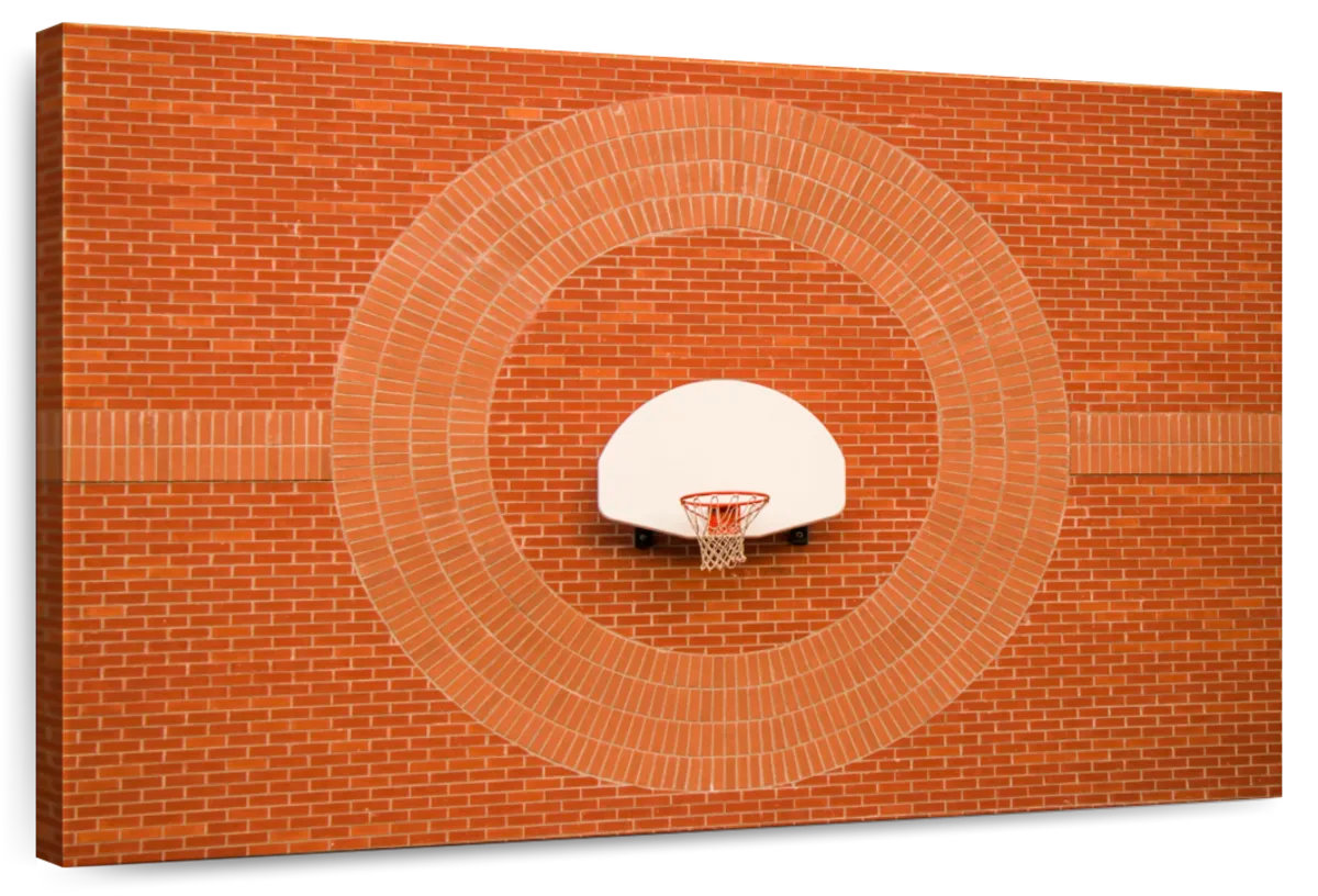 Ebern Designs Sireci Brick Basketball Hoop | Wayfair