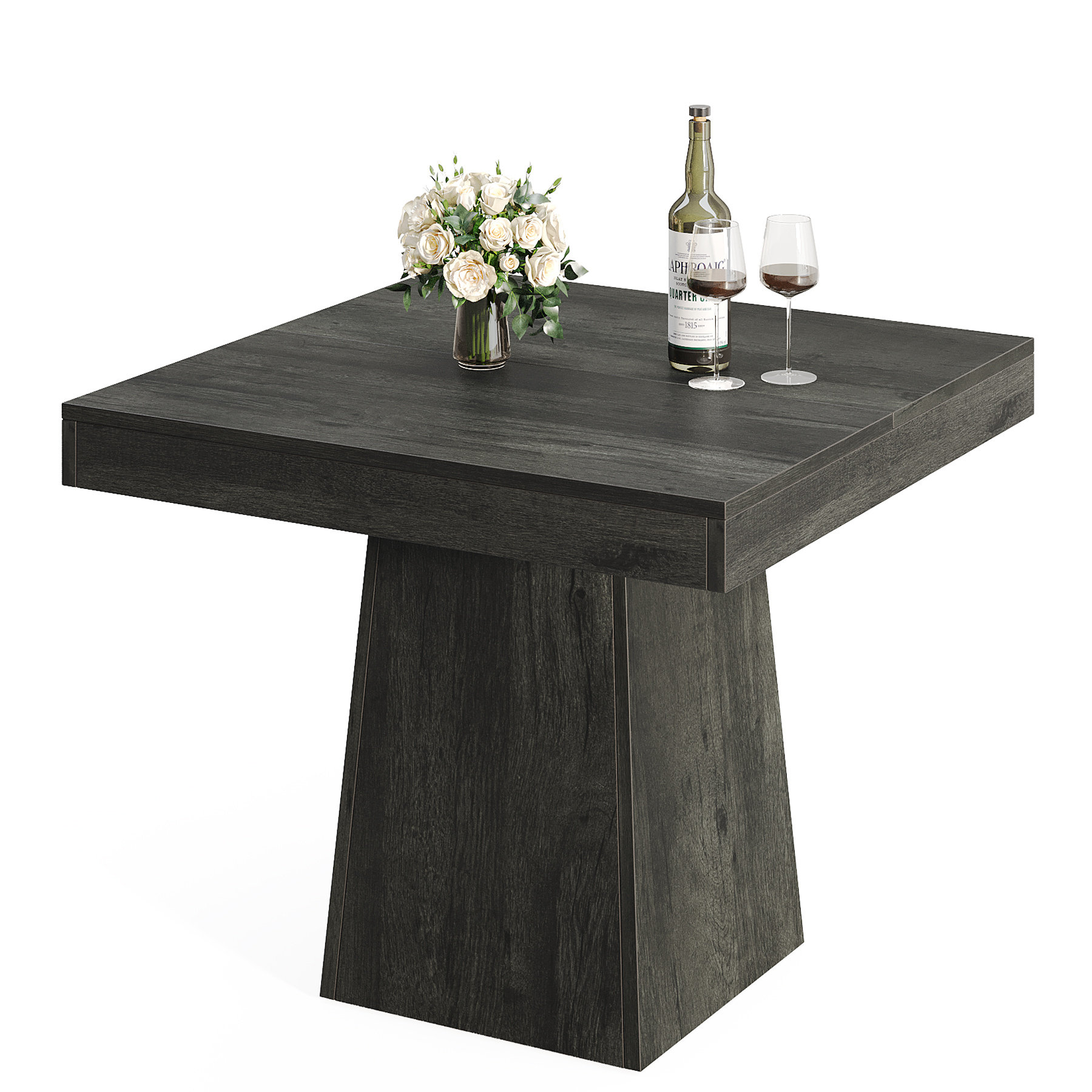 Ebern Designs 31.5 Inch Square Dining Table, Wood Kitchen Table Small ...