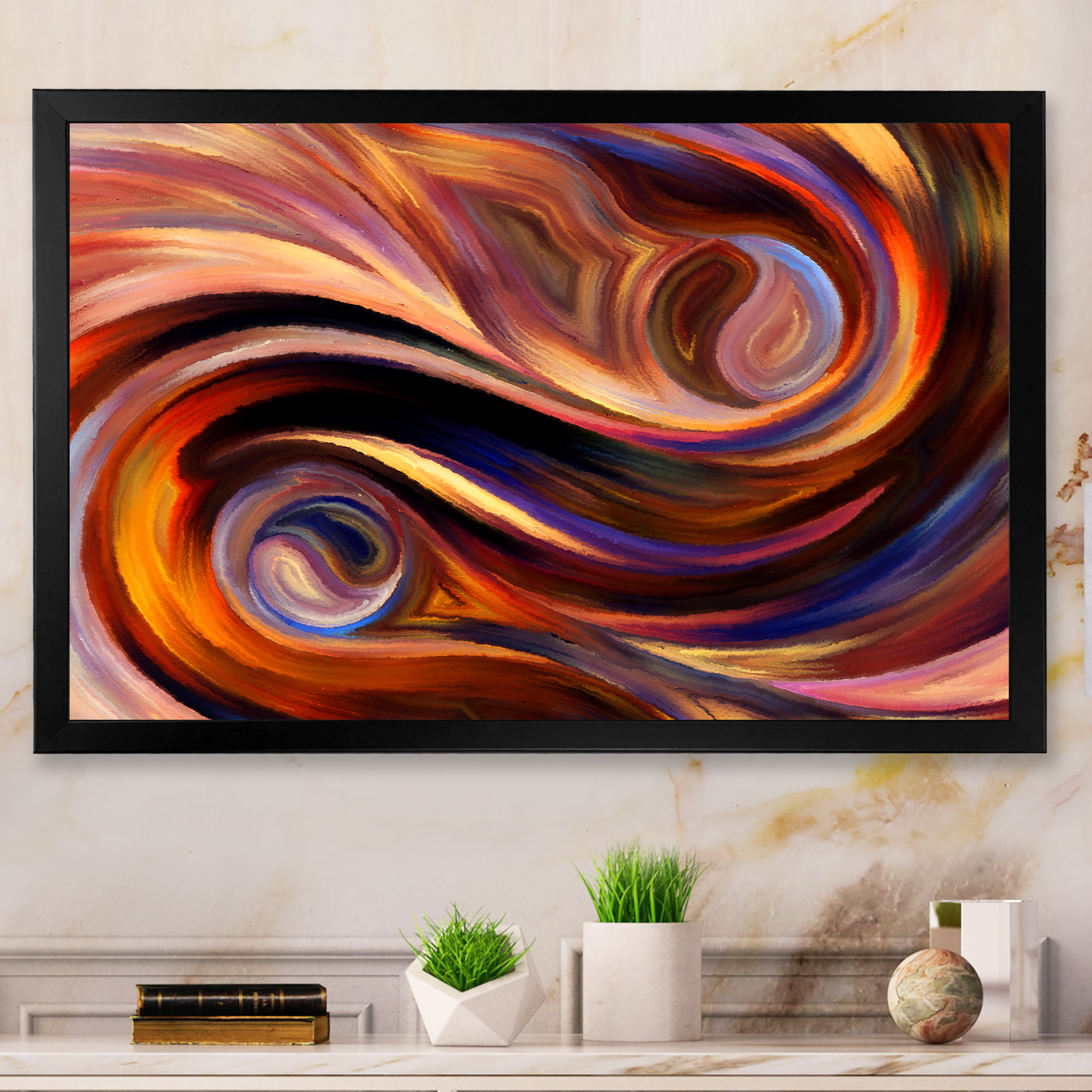 Wrought Studio Realms Of Inner Paint Iv - Modern & Contemporary Canvas ...
