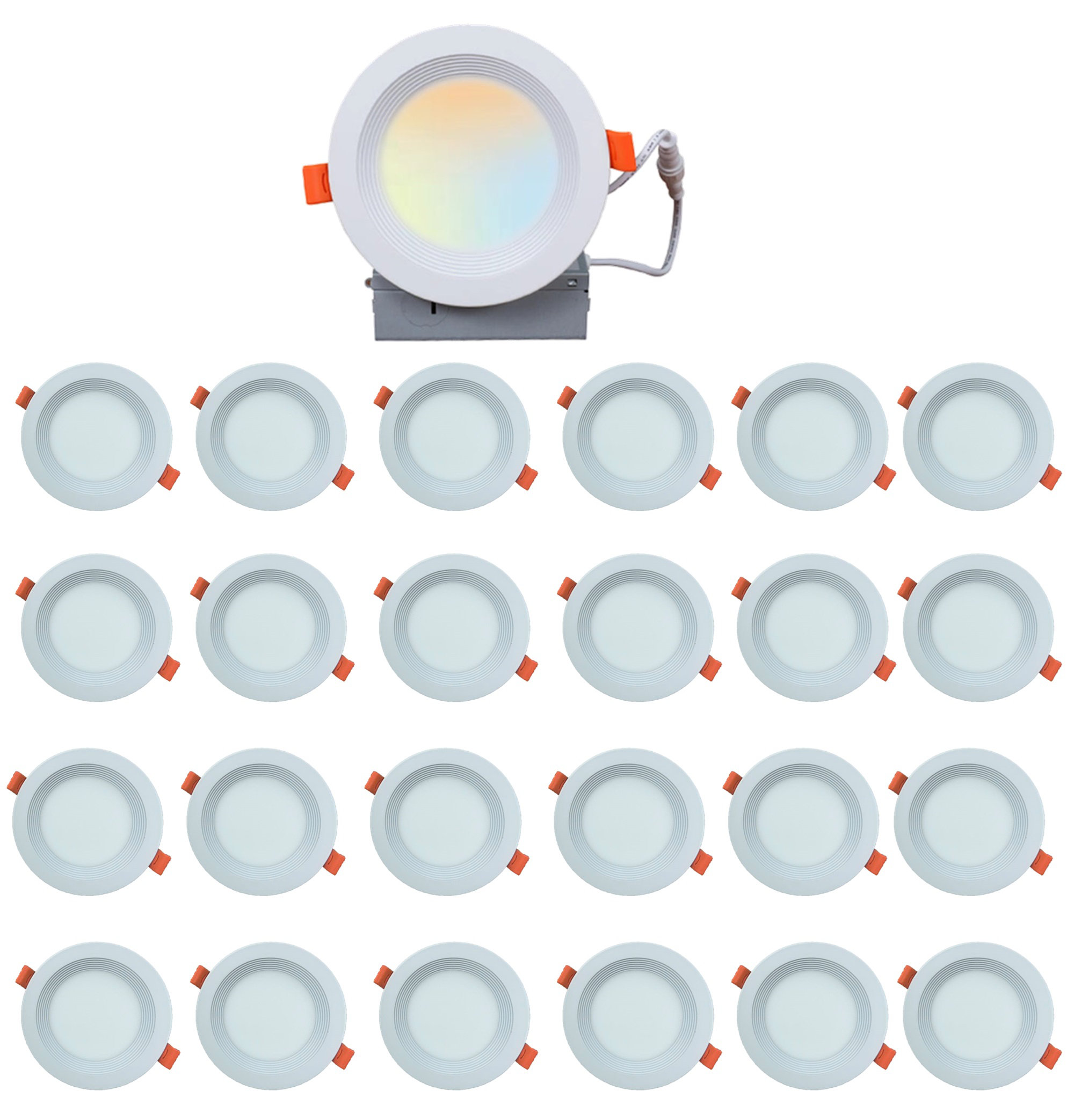 HONYA Lighting 4" LED Baffle Downlight Round 9W 2700/3000/3500/4000 ...