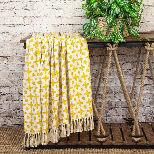 Parkland Collection 100% Cotton Throw & Reviews | Wayfair