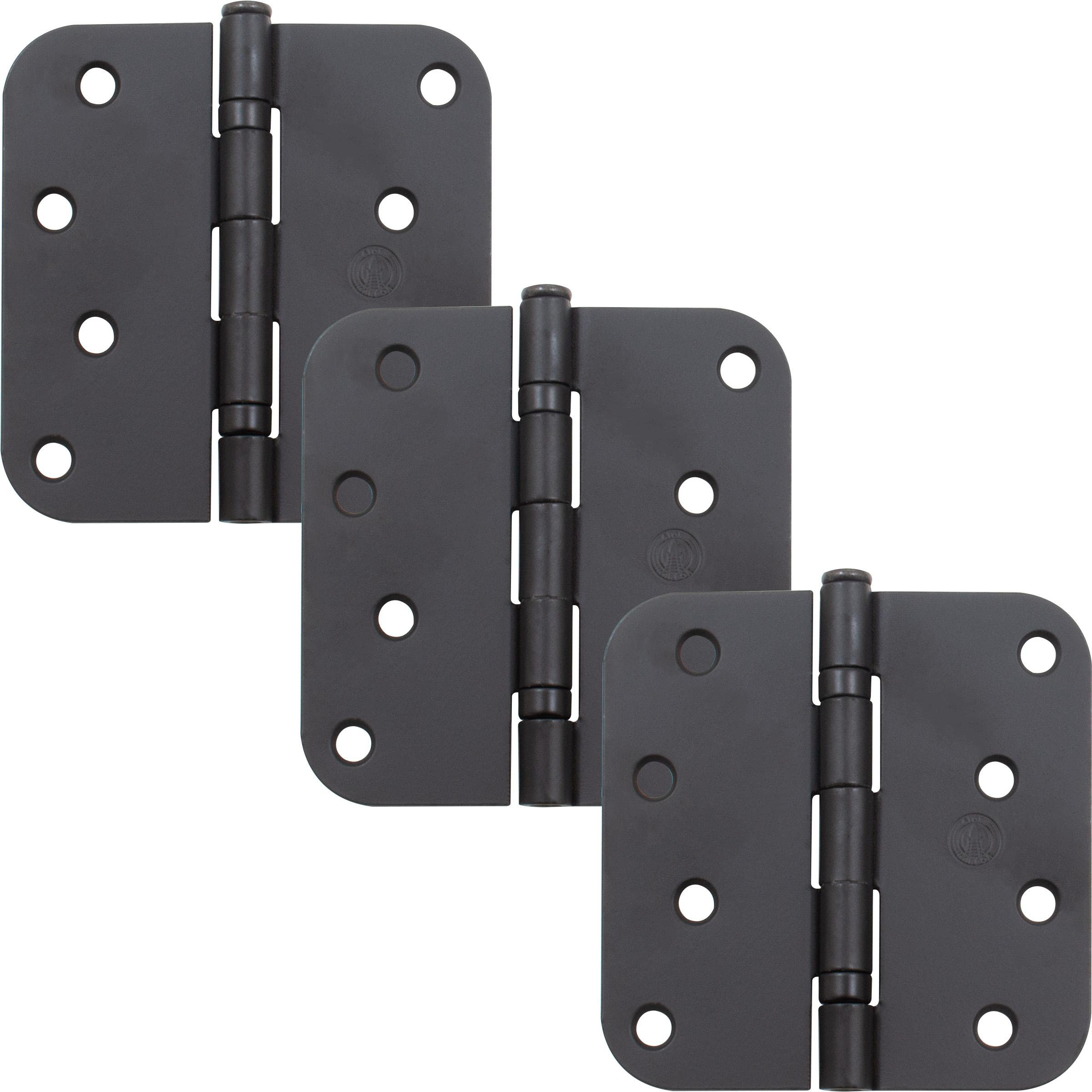 Stone Harbor Hardware 4" Ball-Bearing Door Hinges, 5/8" Radius Corner ...