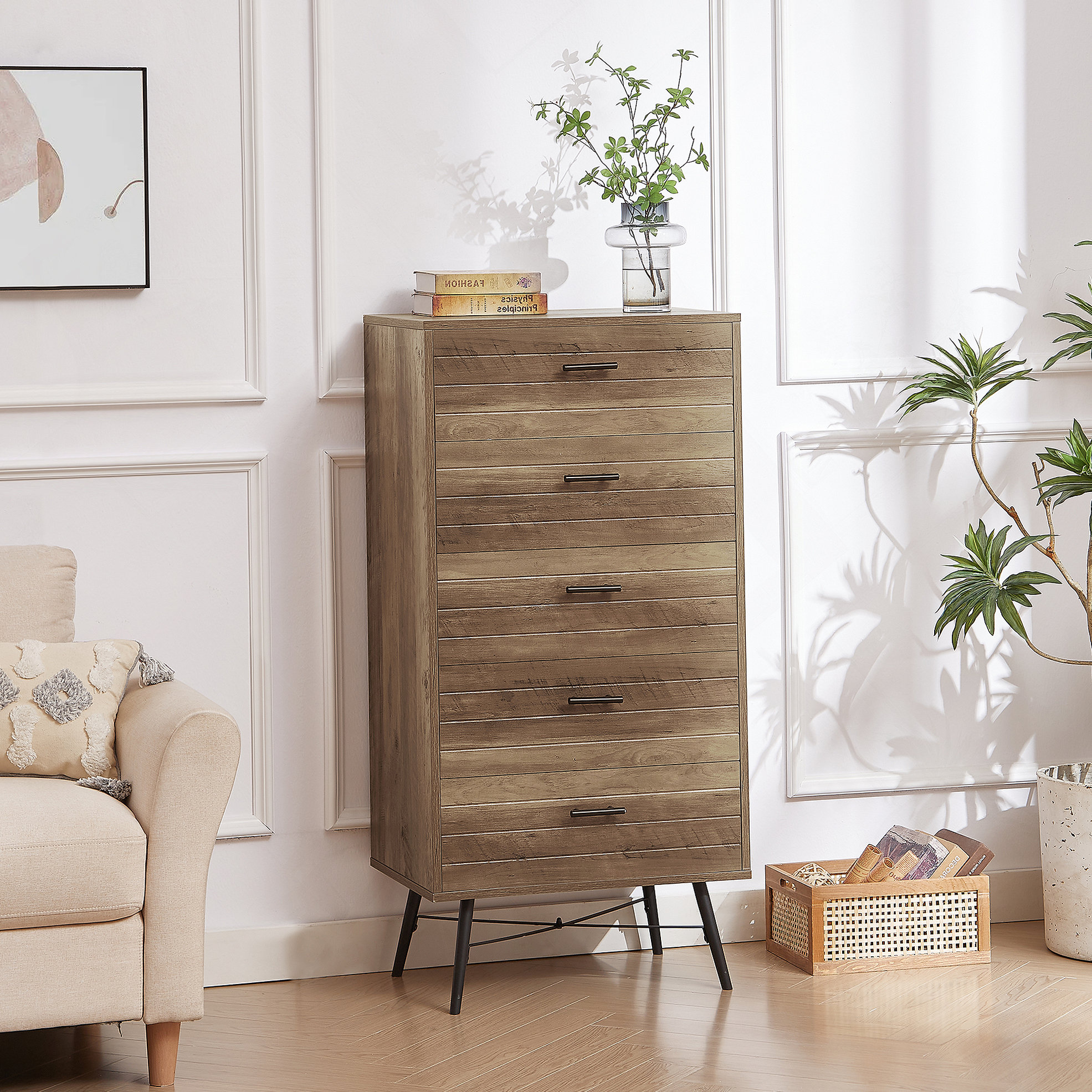 George Oliver 5-Drawer Chest - Spacious and Stylish Chest of Drawers ...