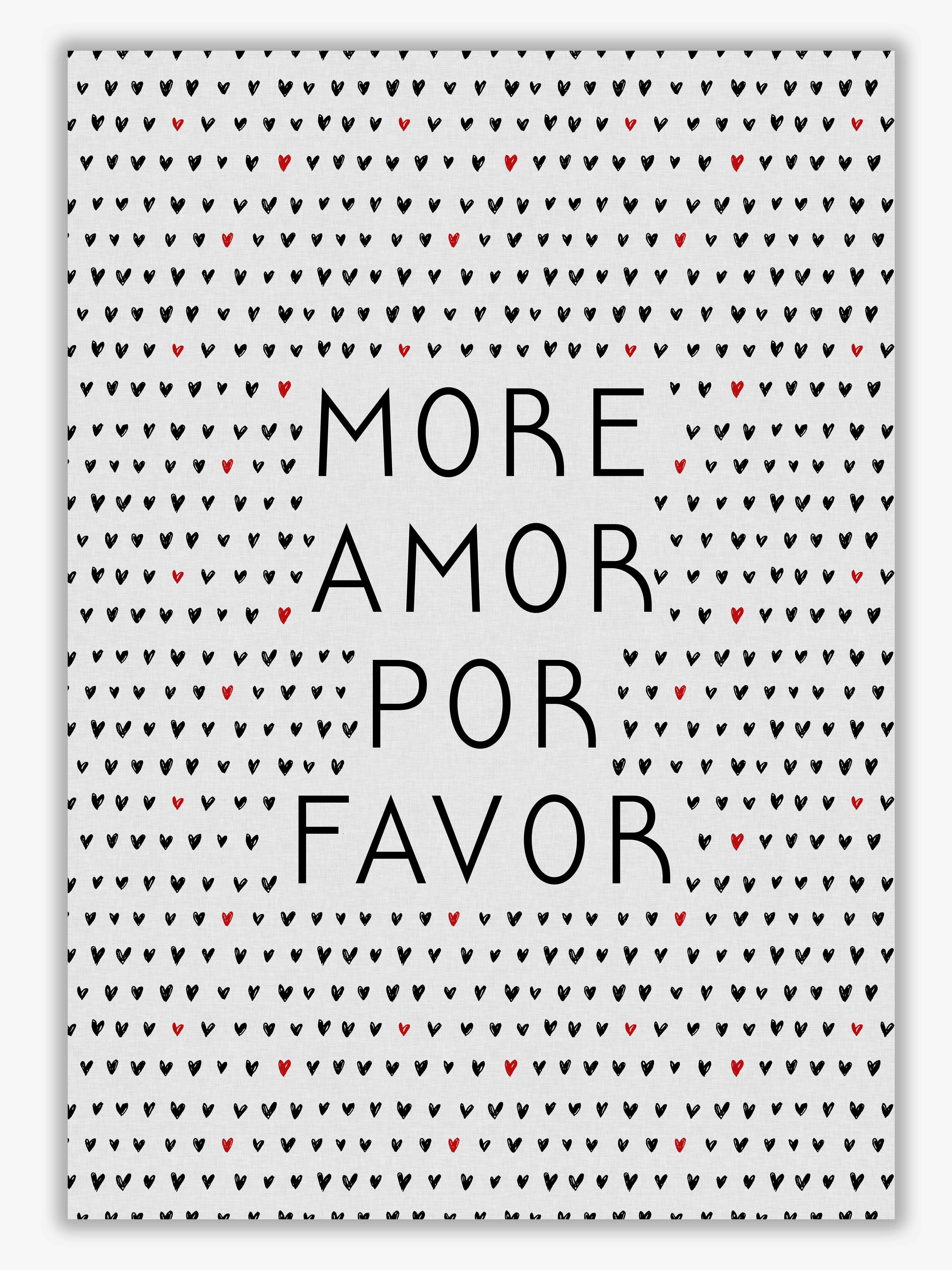East Urban Home More Amor Love - Typography Print on Paper | Wayfair.co.uk