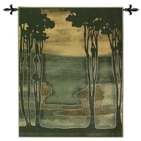Fine Art Tapestries Nouveau Trees I BW Tapestry & Reviews | Wayfair