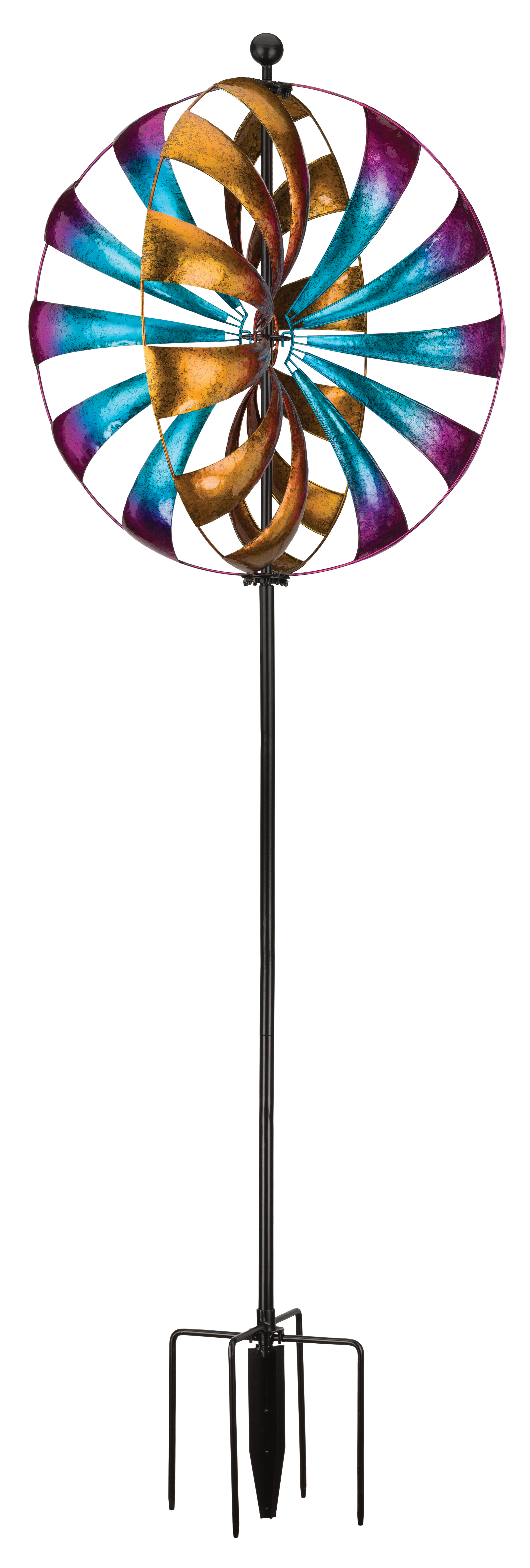 Regal Art & Gift Weather Resistant Metal Abstract Rotator | Wayfair