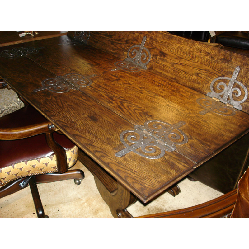 Regis Patrick Collection Lorraine 42" Rosa Morada Solid Wood Trestle ...