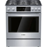 Bosch 800 Series 30" 4.6 cu ft. Slide-in Dual Fuel Range with 18k BTU ...