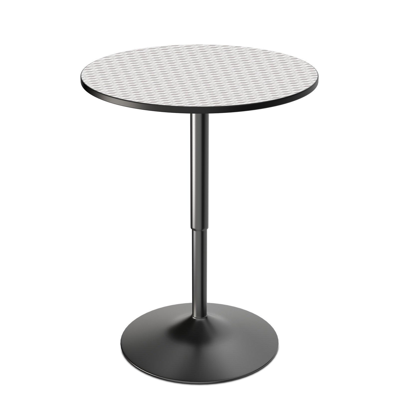 Ebern Designs 23.5" Swivel Bistro Pub Table Adjustable Height Round ...