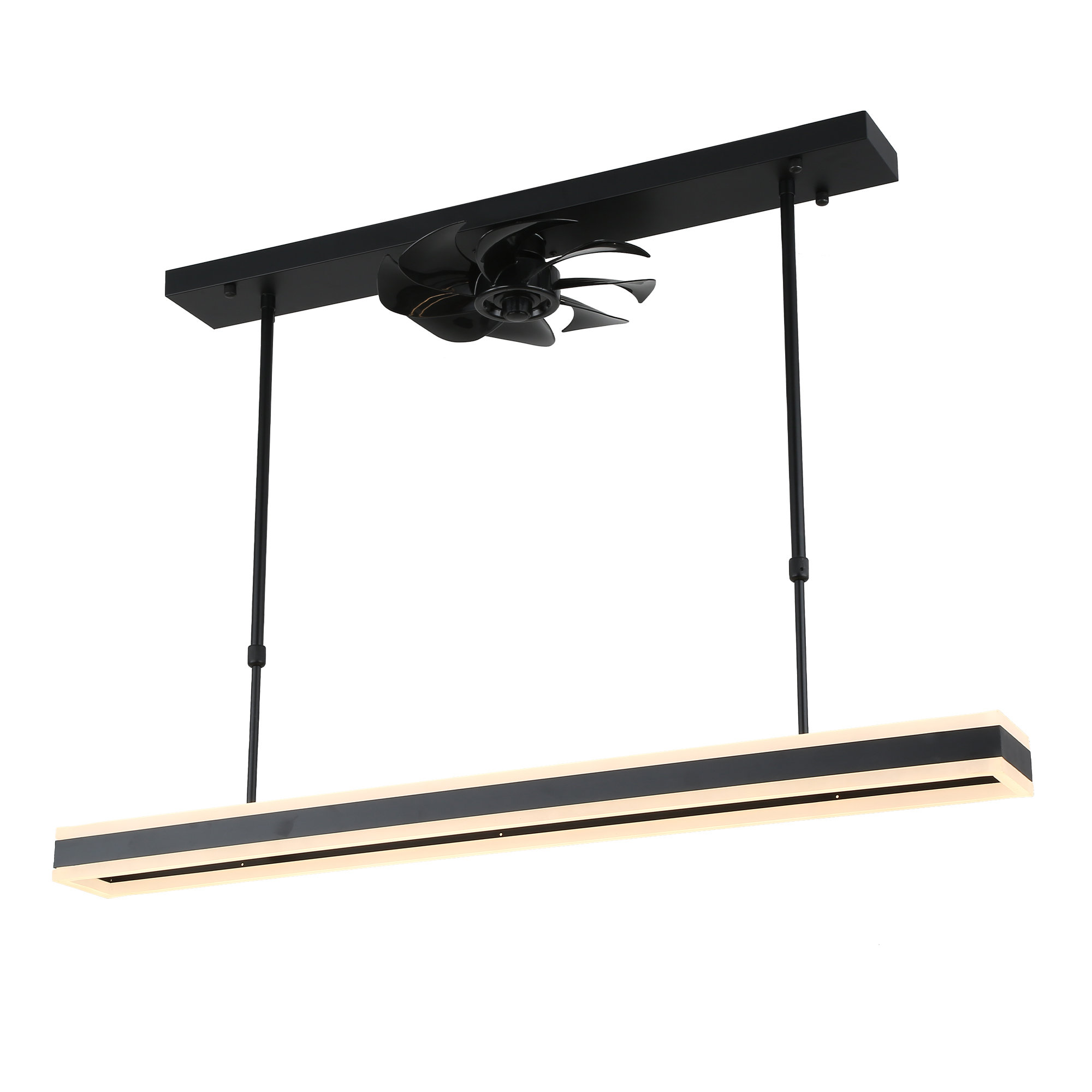 Wrought Studio™ Johm 39 in. Hanging Island Pendant Light with Small ...