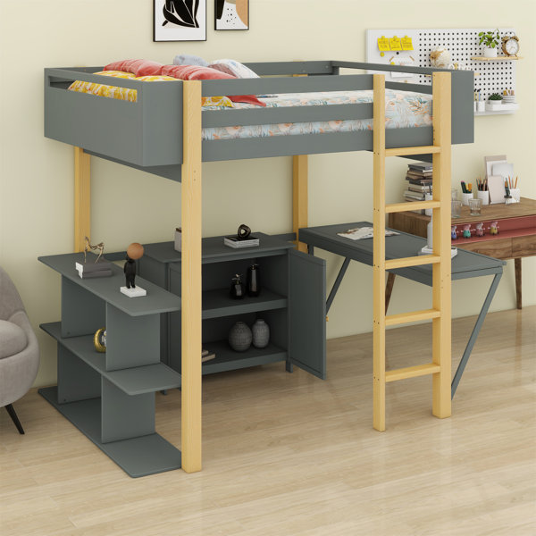 Harriet Bee Janei Kids Full Loft Bed | Wayfair