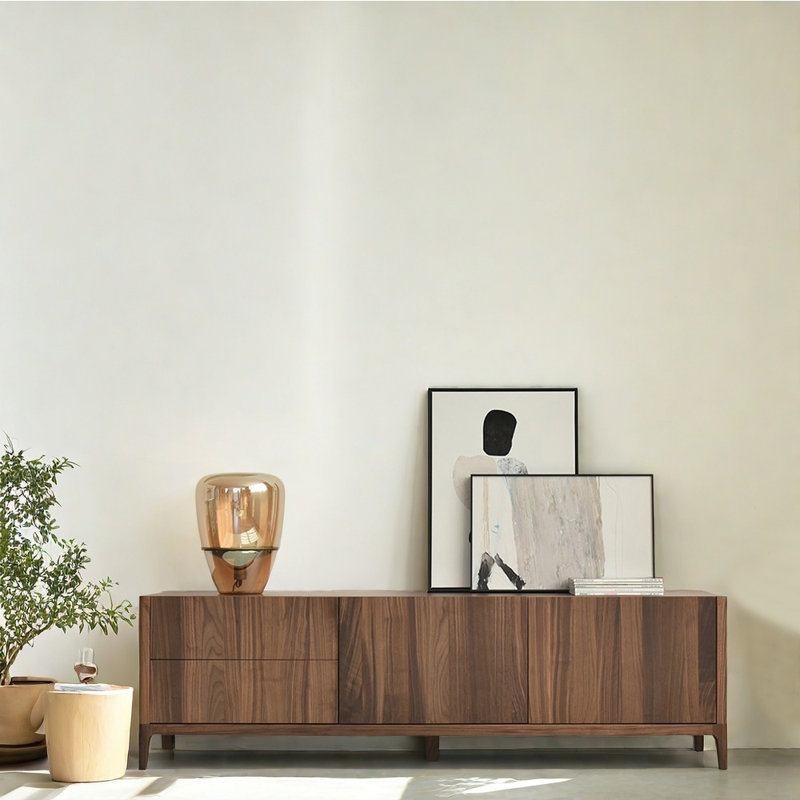 Finaewg Modern style minimalist all solid wood TV stand | Wayfair