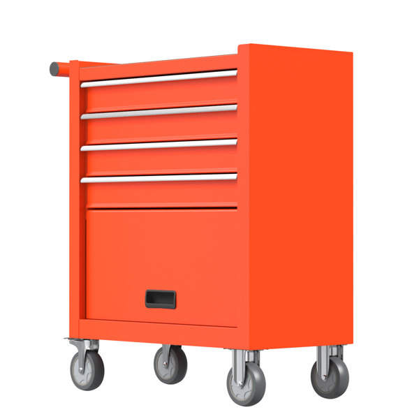 17 Stories 4-drawer Tool Box With Wheels, Rolling Tool Chest With ...