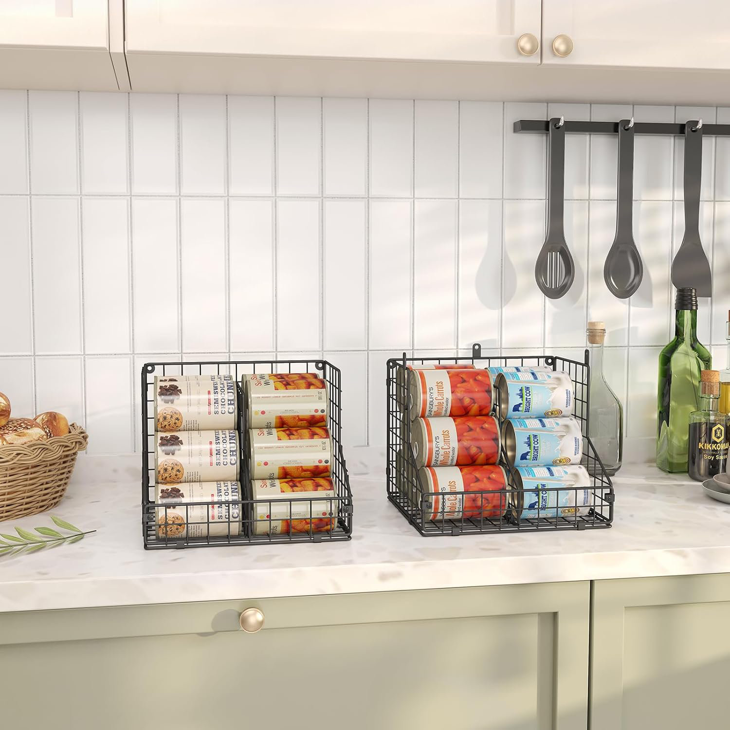 Mint Pantry® Sheila Stackable Can Organizer For Pantry With 2 ...