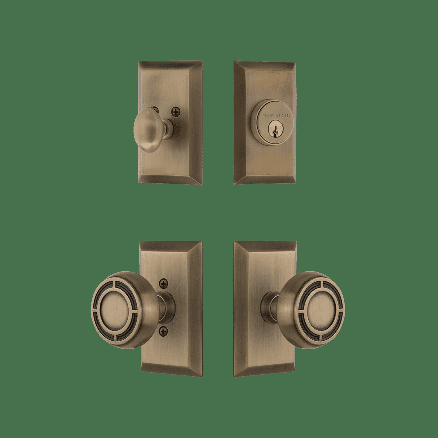 Nostalgic Warehouse Studio Entry Set with Mission Knob | Wayfair