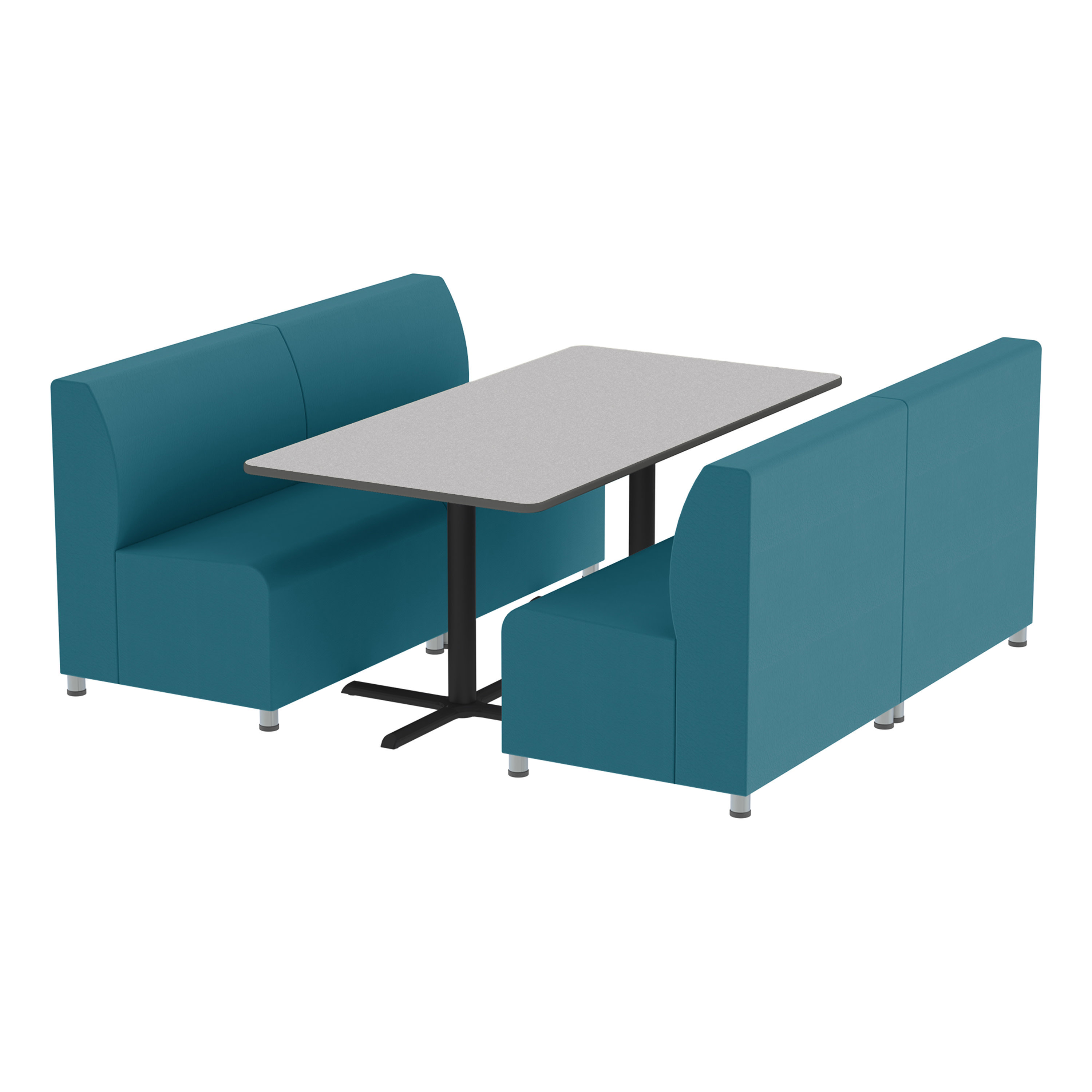 Factory Direct Partners Pro Series Connect Booth with Cafe Table, 5 ...